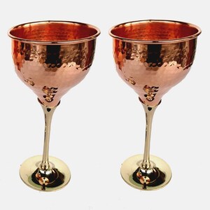 Pure Copper Wine Glasscocktail Goblet for Hotel restaurant - Etsy