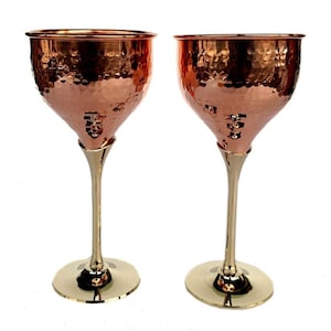 Pure Copper Wine Glasscocktail Goblet for Hotel restaurant - Etsy