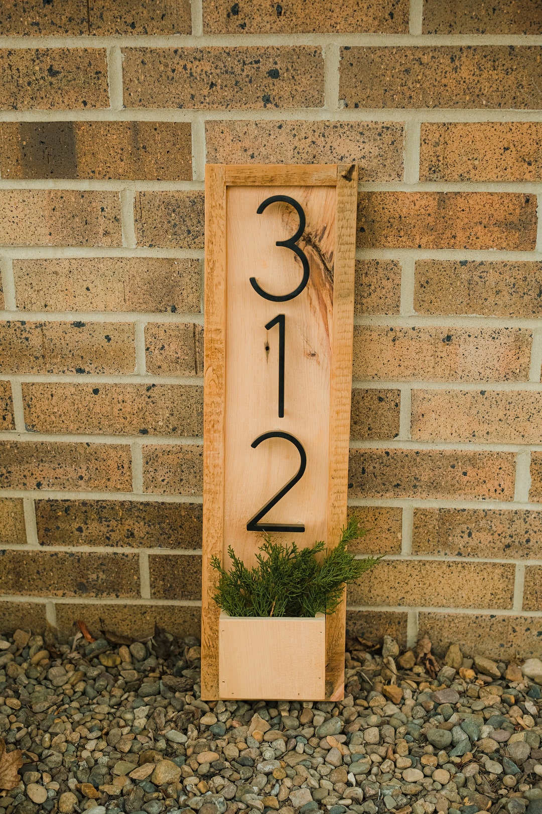 Address Sign Planter House Number Address Number House Address Planter ...