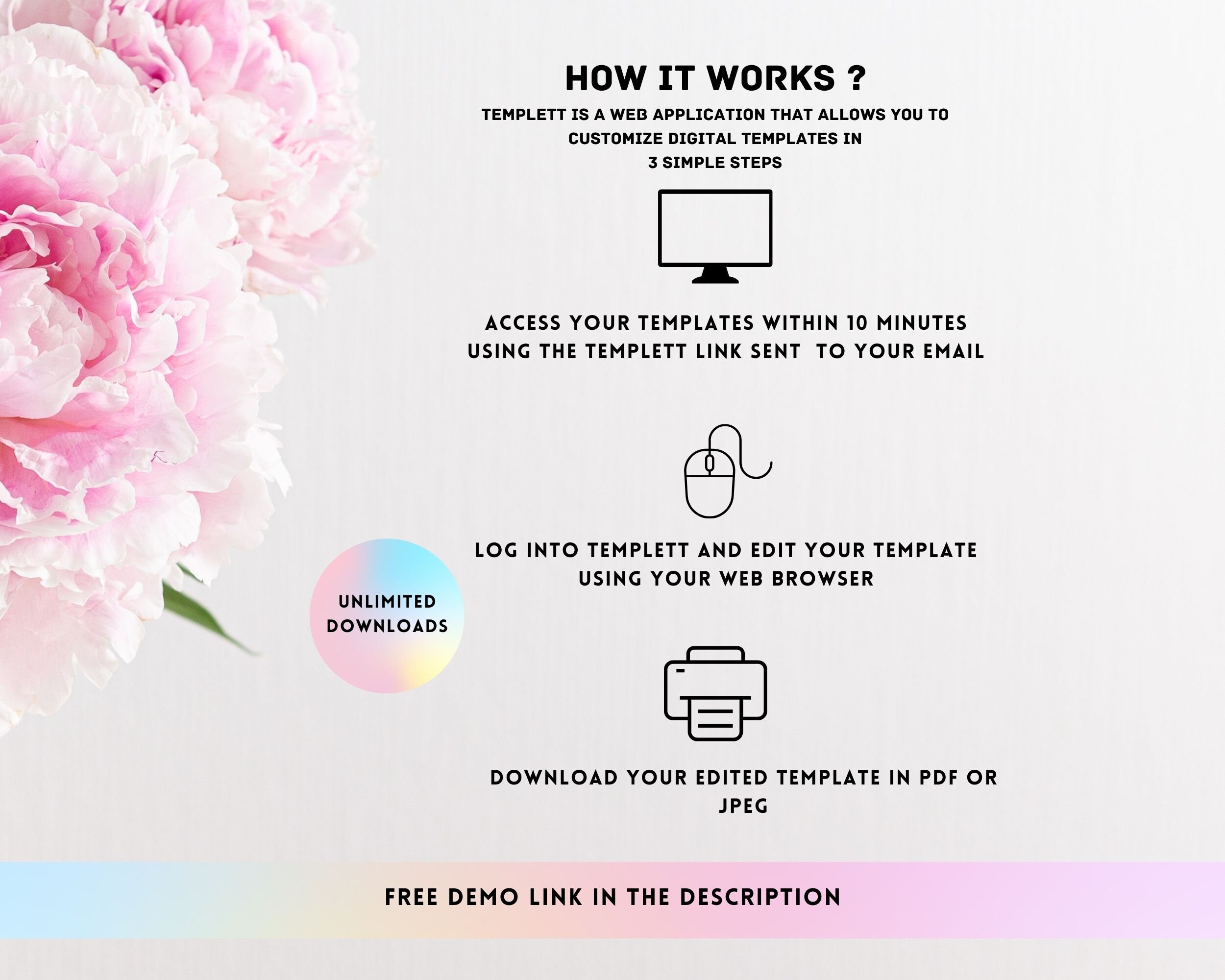 Editable Pink Gift Certificate Template Printable Gift Voucher ...