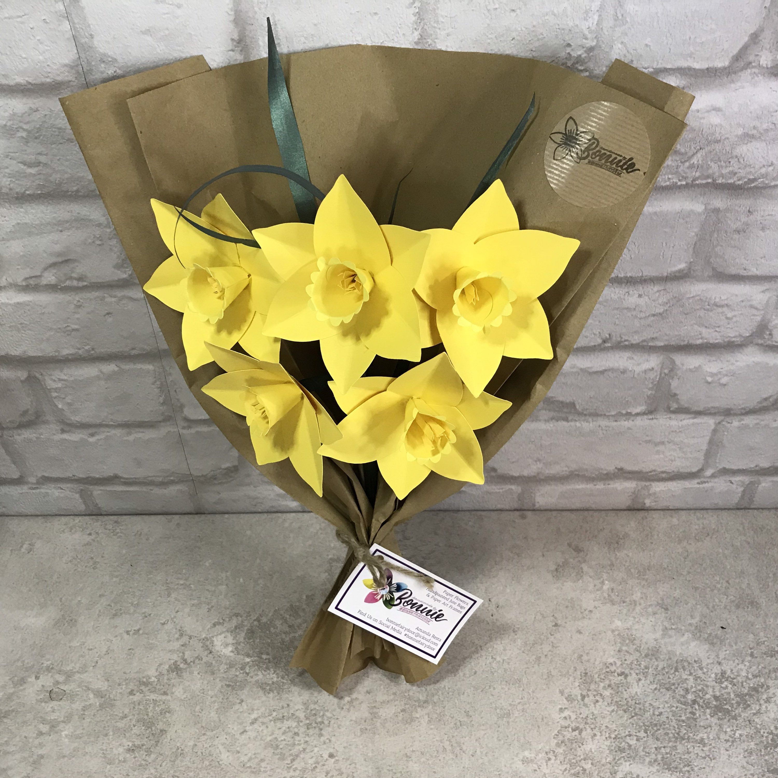 Paper Flower Daffodil-made to Order Gift Forever Floral - Etsy