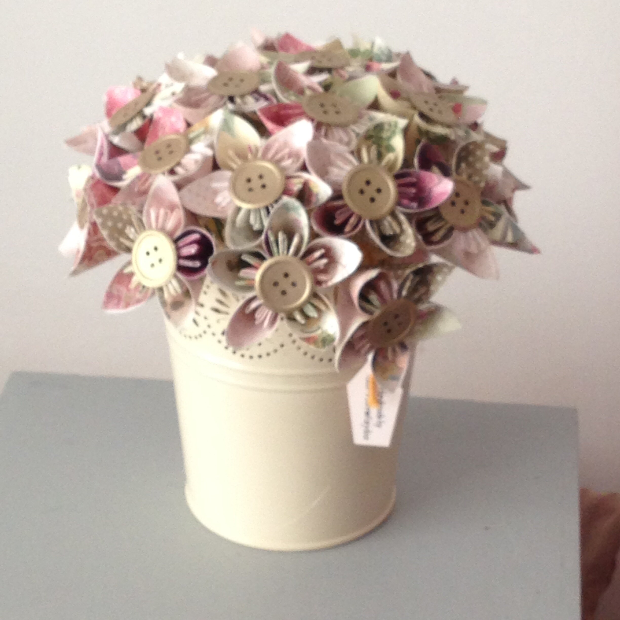 Custom Extra Large Pot With Paper Flowers Floral Arrangement | Etsy UK
