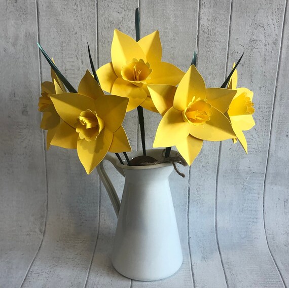 Paper Flower Daffodil-made to Order Gift Forever Floral | Etsy