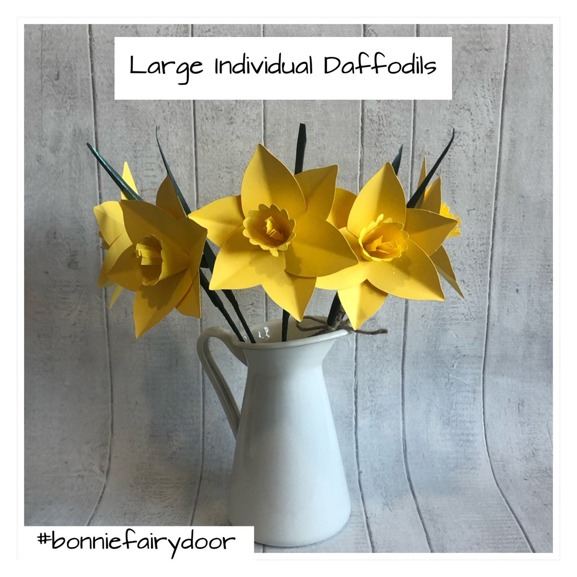 Paper Flower Daffodil-Made to Order gift forever | Etsy