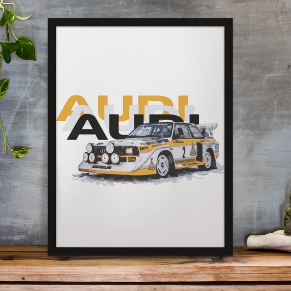 Vintage Audi Poster - Etsy