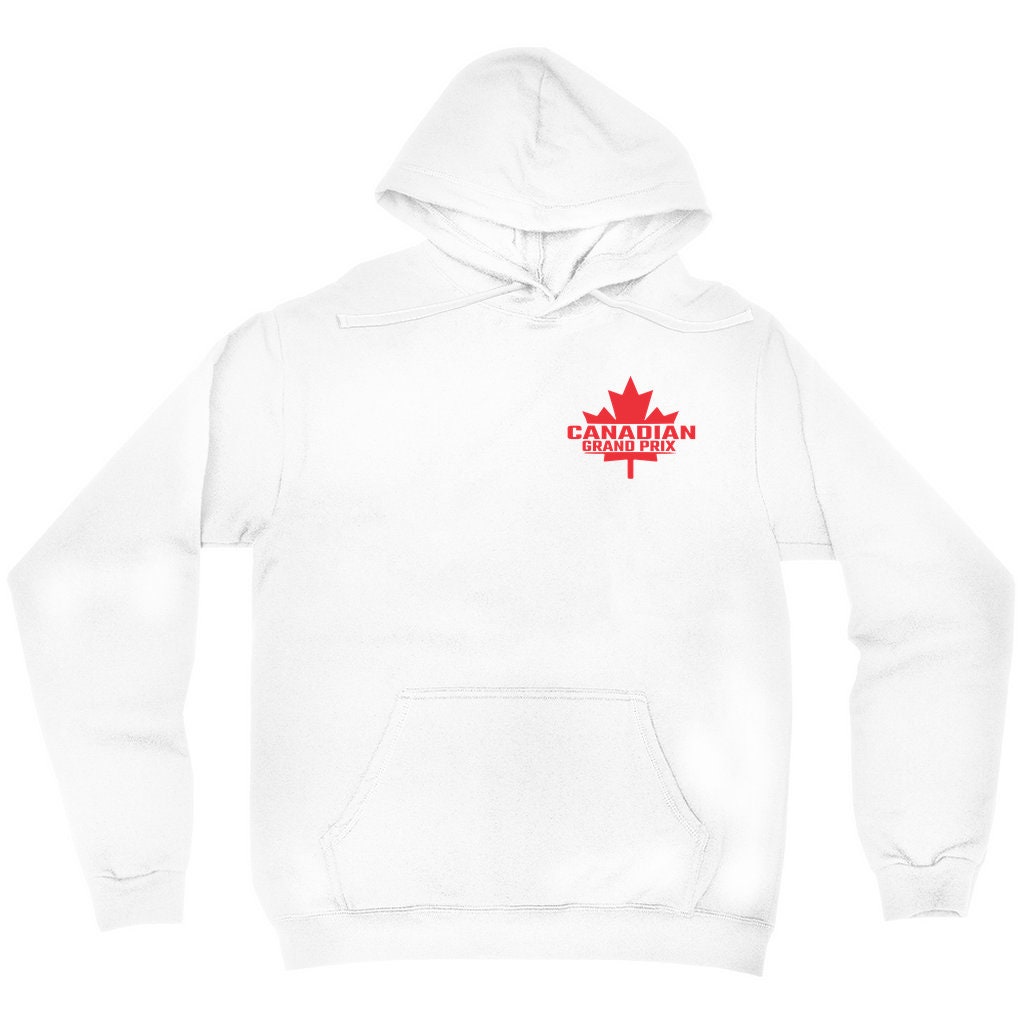 White Formula 1 Hoodie With Canadian Grand Prix Design - F1 Racing ...