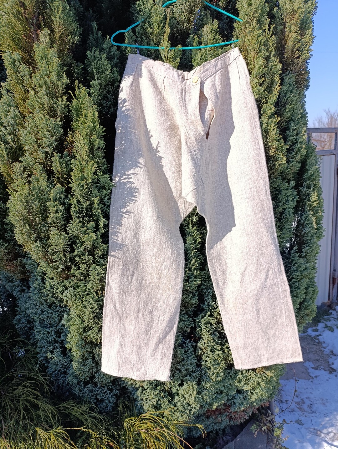 4 Pants Linen Old Men's Trousers Woven Vintage Clothes Traditional ...