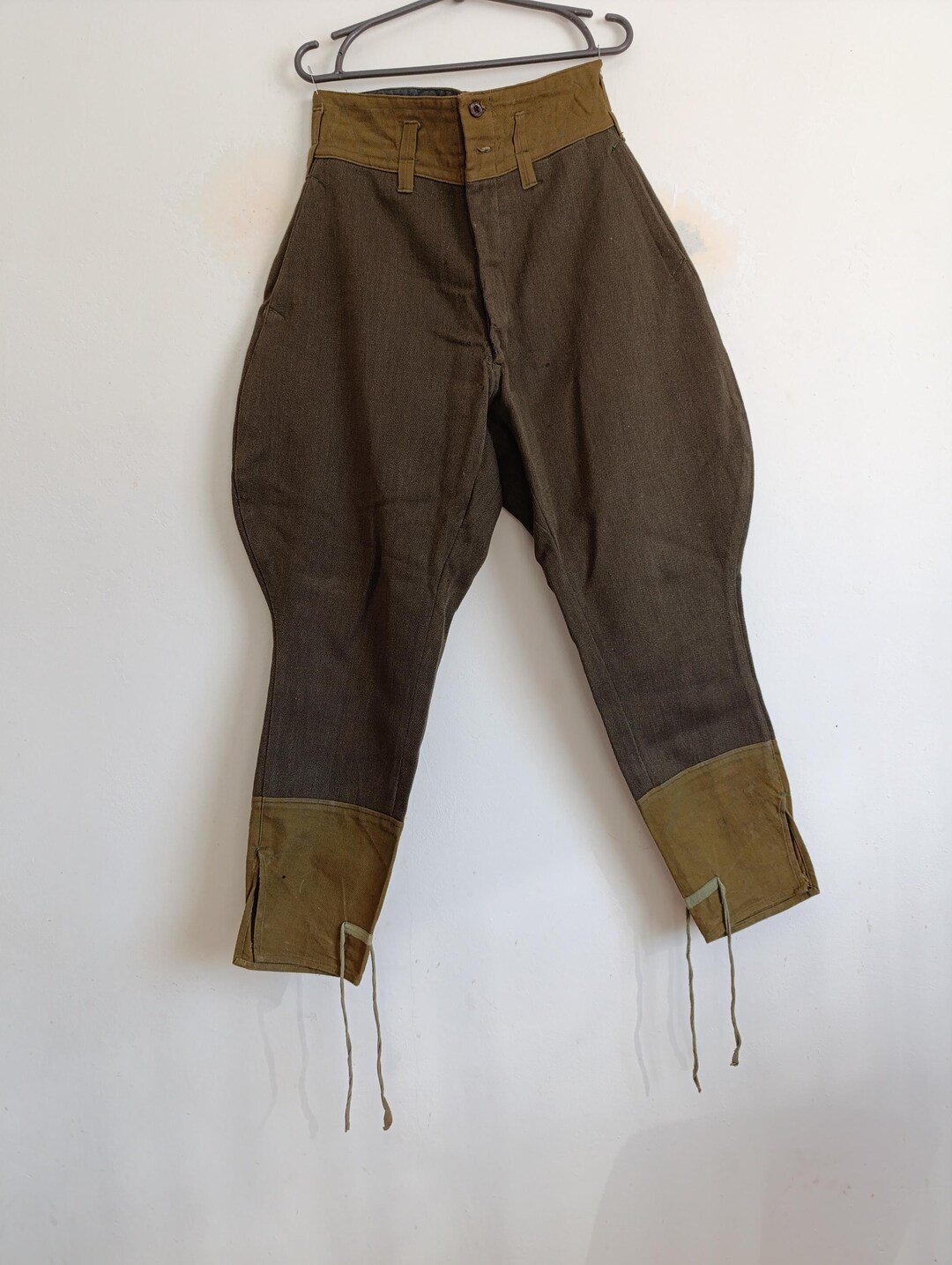 Reserv Pants Men's Wool Vintage Breeches Old Rare Military Trousers ...