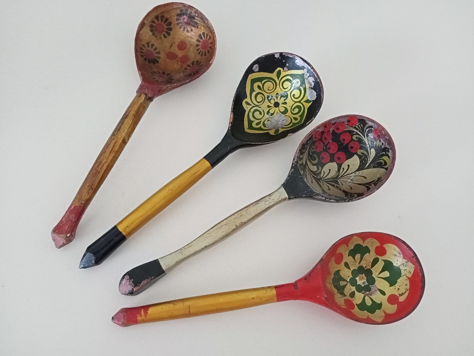 Dishes Antique for Decor Kitchen Spoons Wood Antique Vase - Etsy