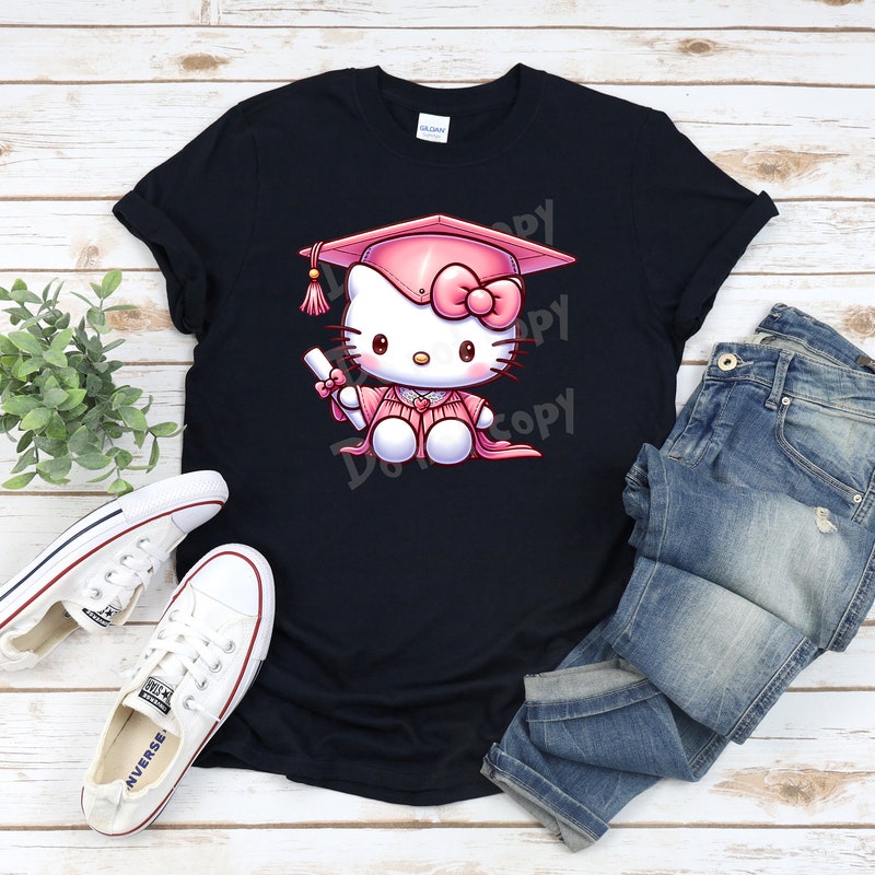 Kitty Grad Png - Etsy