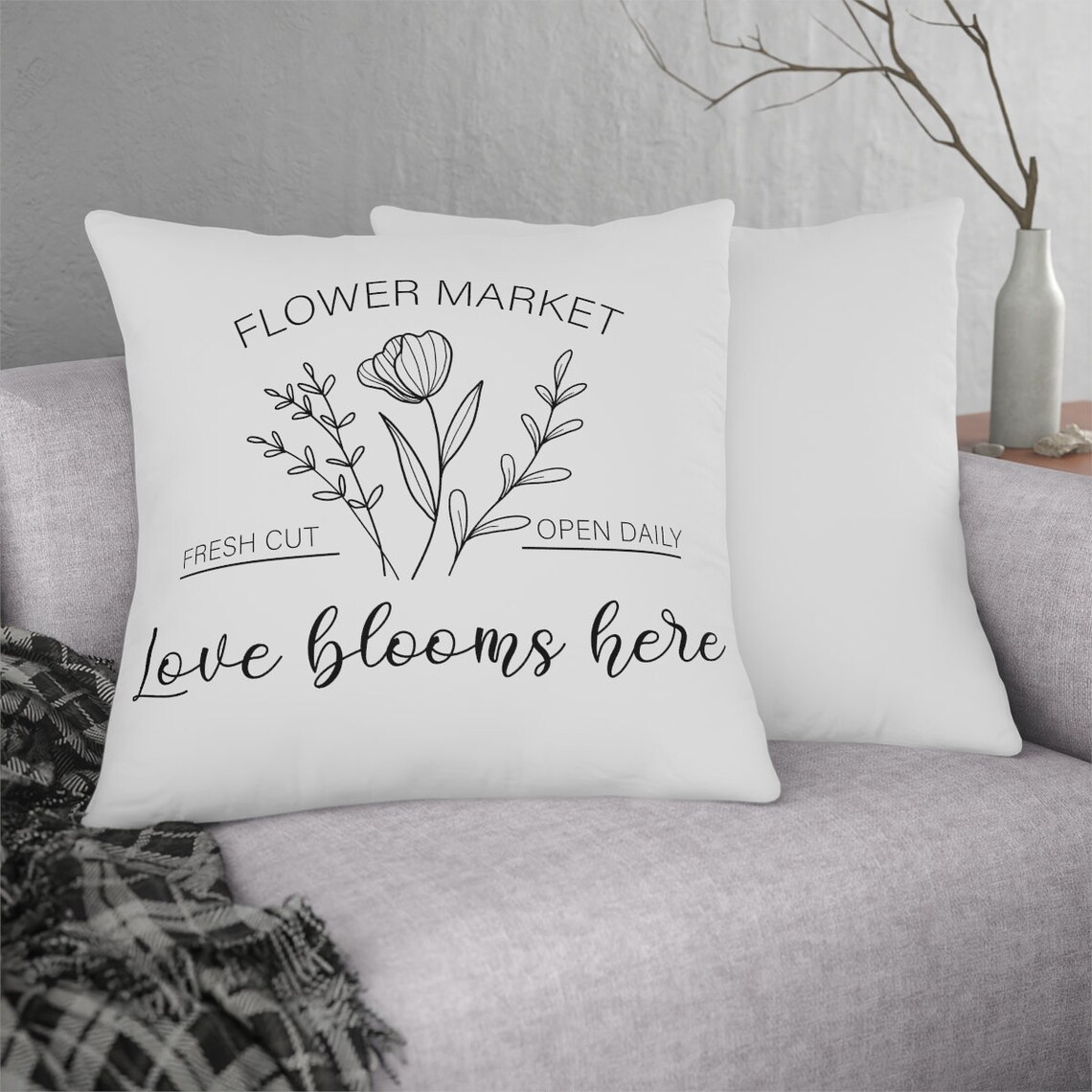 Fresh Flower Market Sign SVG Spring Design Farmhouse Style - Etsy
