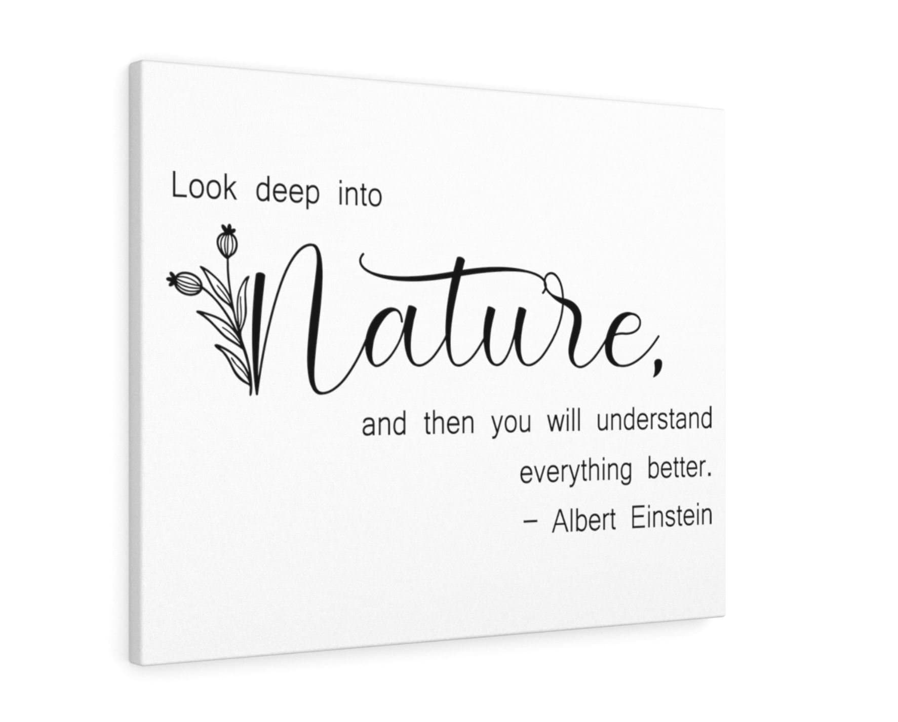 Nature Quote With Flower Spring Sign, SVG File With Inspirational Quote ...