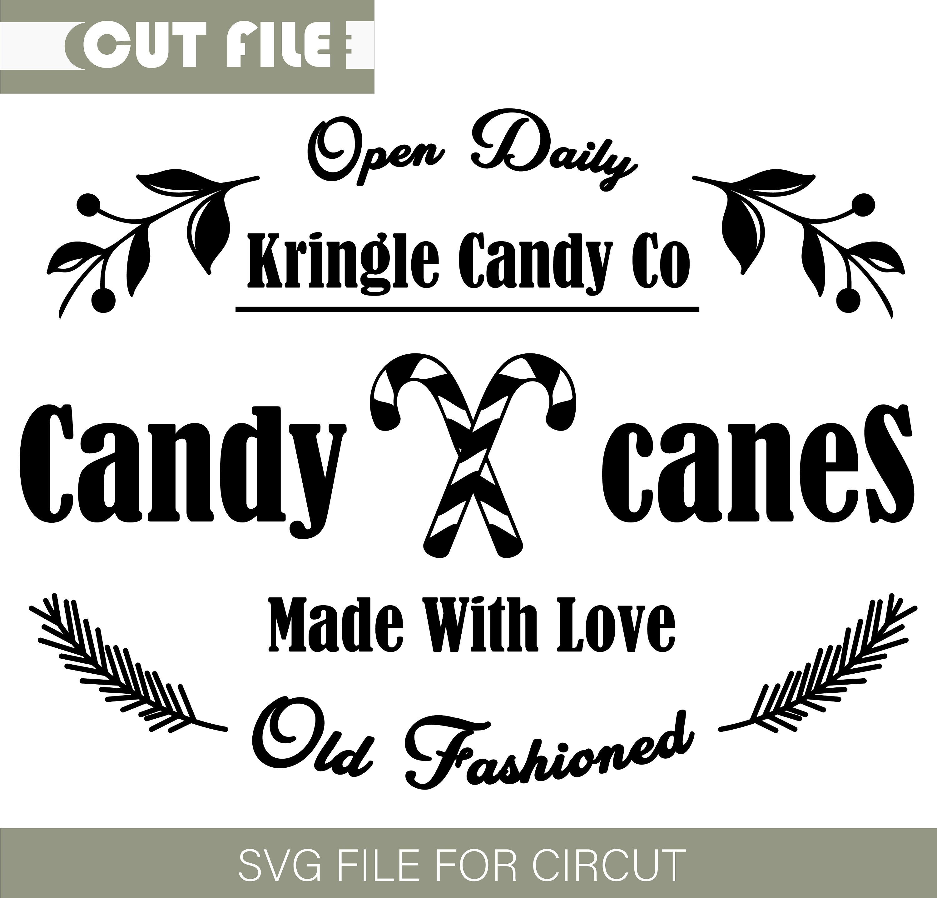 Old Fashioned Candy Canes Sign I Great for Crafting Christmas | Etsy