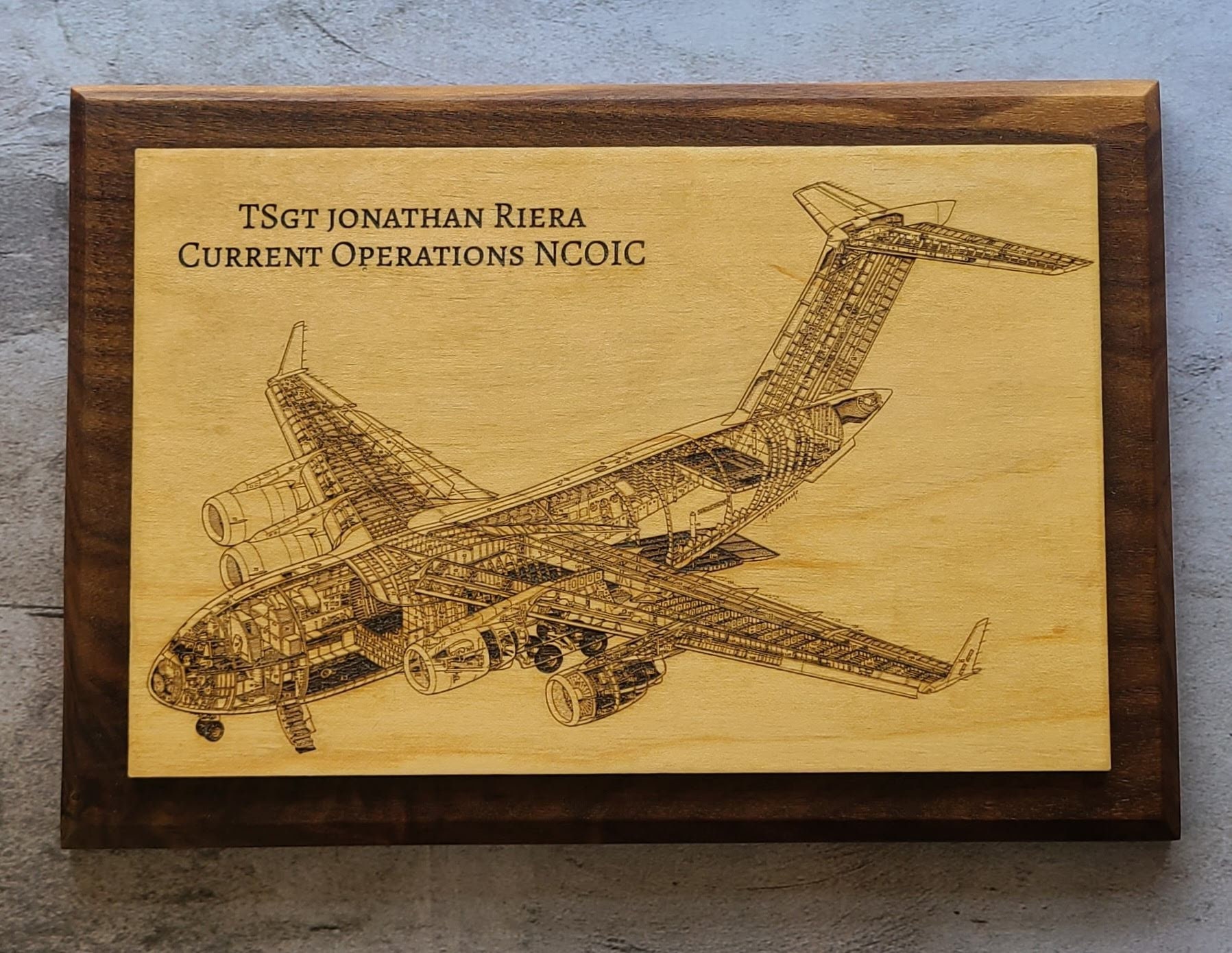 Plane Schematic Plaque - Etsy