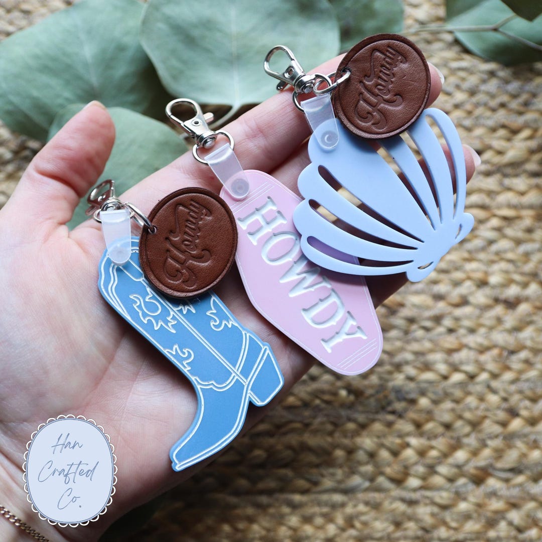Seashell Keychain | Coastal Keychain | Cowgirl Keychain | Howdy ...