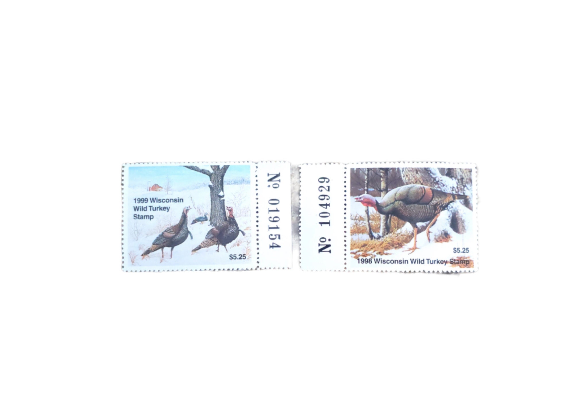 1998-1999 Wisconsin Wild Turkey Stamp Lot - Etsy