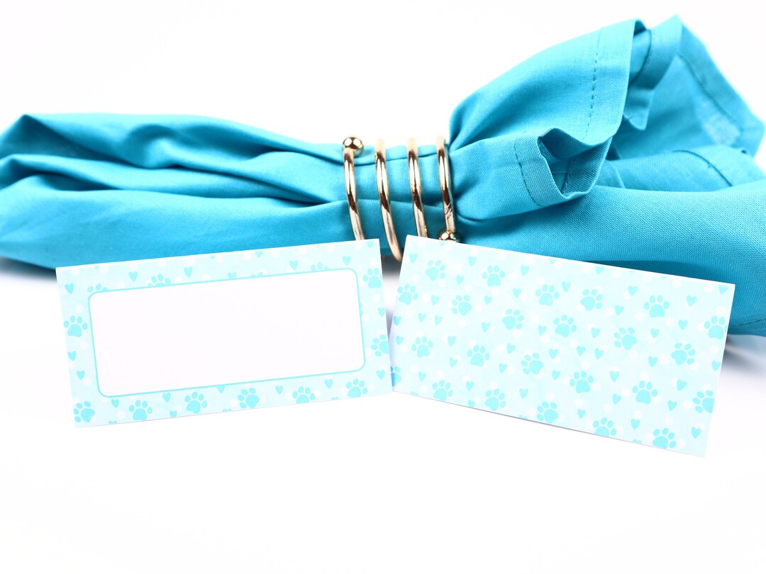 Dog Theme Name Place Card, Table Setting, Guest Seating Arrangement ...