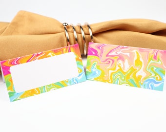 Name Place Card, Melanin Rainbow Table Setting, Guest Seating ...