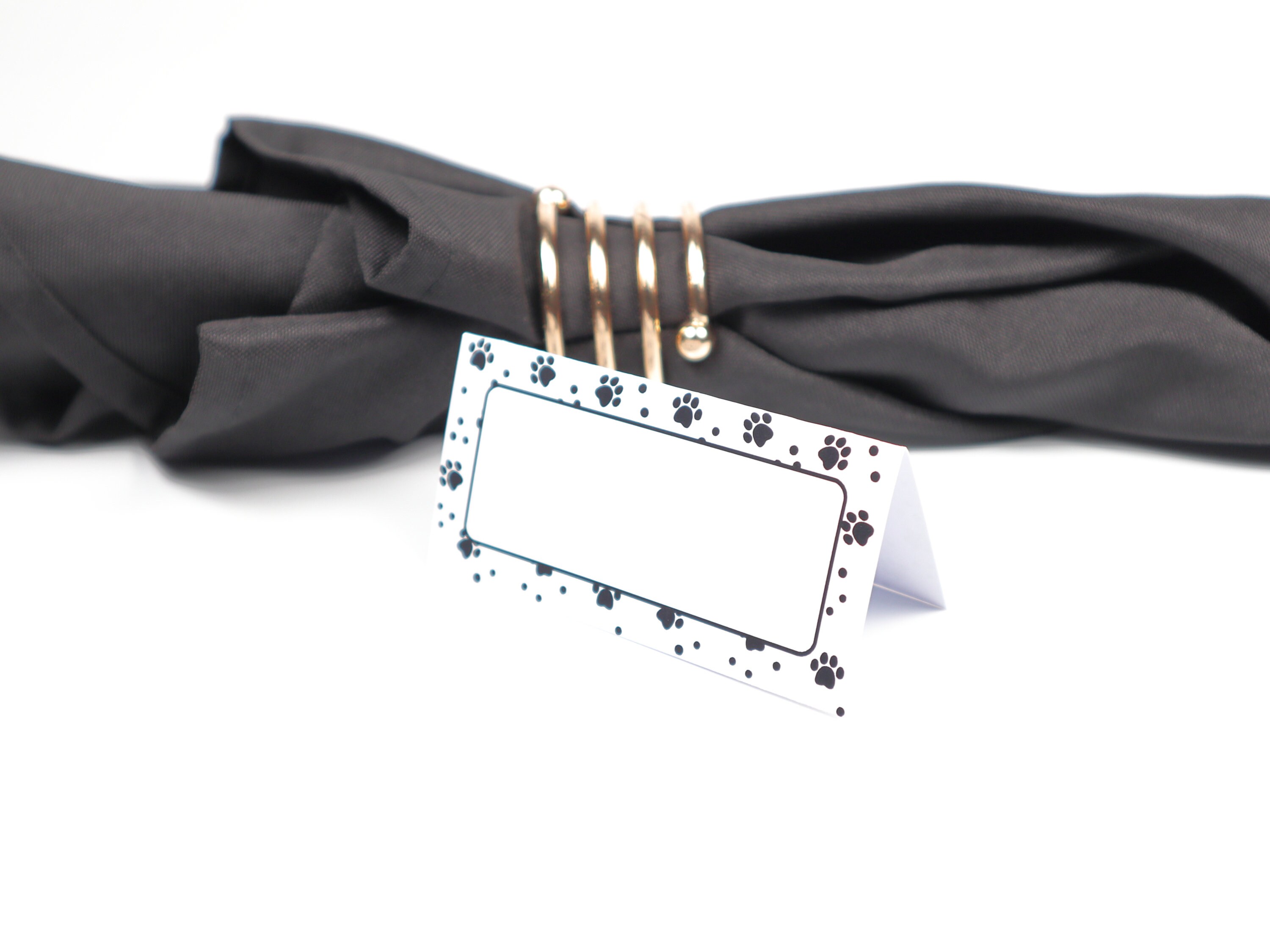 Name Place Cards, Dog Paw Table Decor, Buffet Food Label for Dog ...