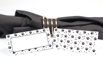 Name Place Cards Dog /puppy Face Table Decor Buffet Food - Etsy
