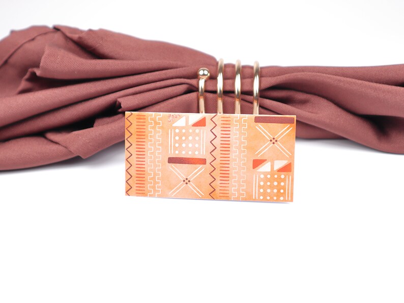 Name Place Card, African Bogolan Table Setting, Guest Seating ...