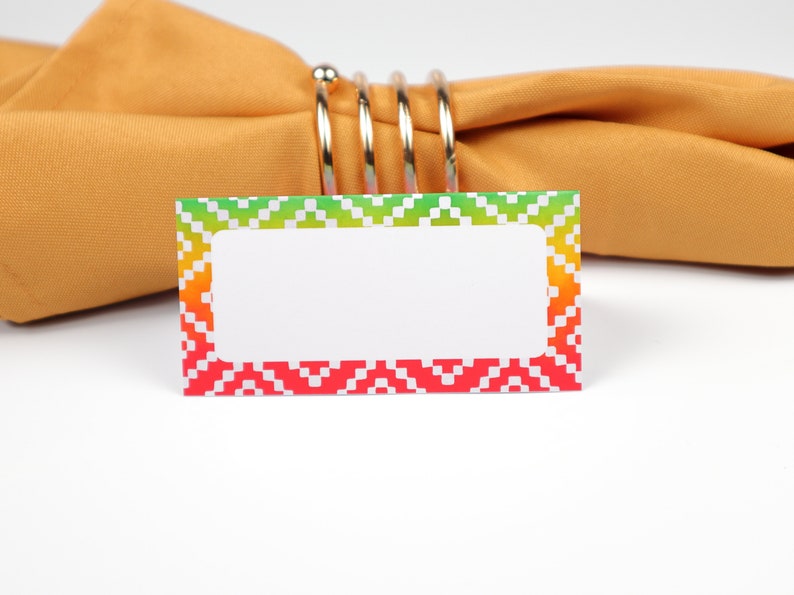 Name Place Card, Rainbow Table Setting, Guest Seating Arrangement ...