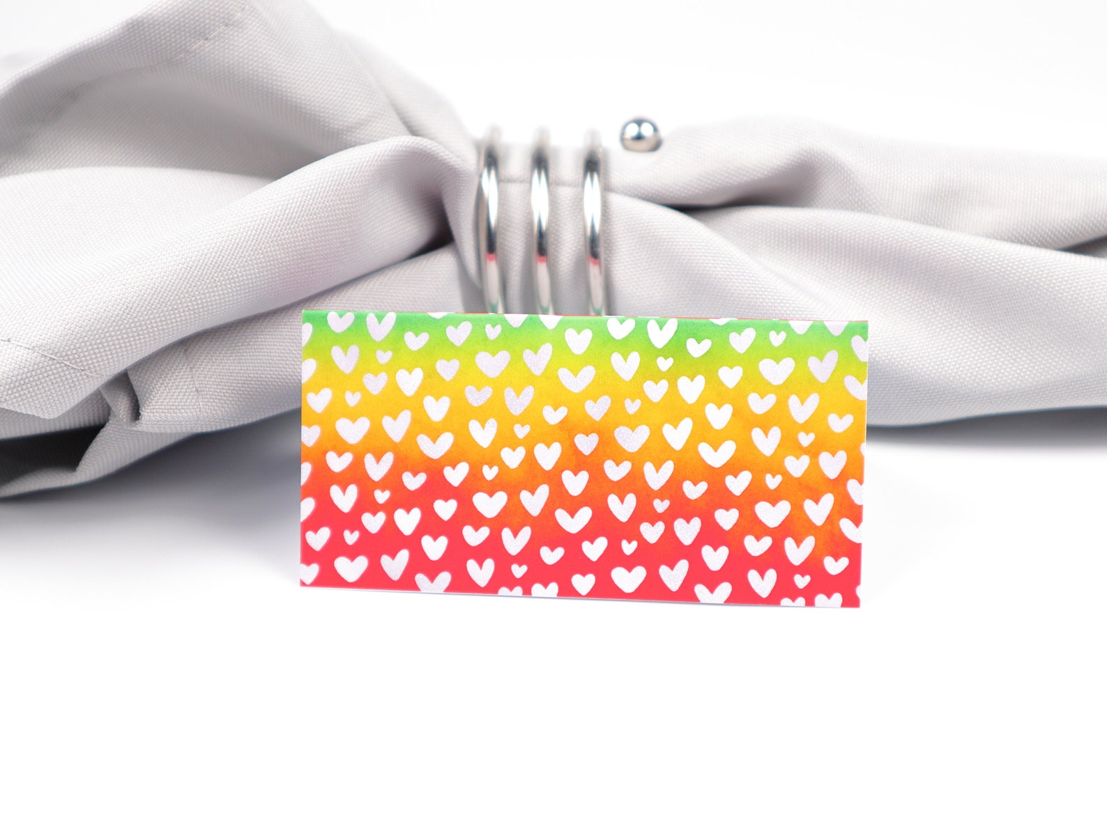 Name Place Card, Rainbow Table Setting, Guest Seating Arrangement ...