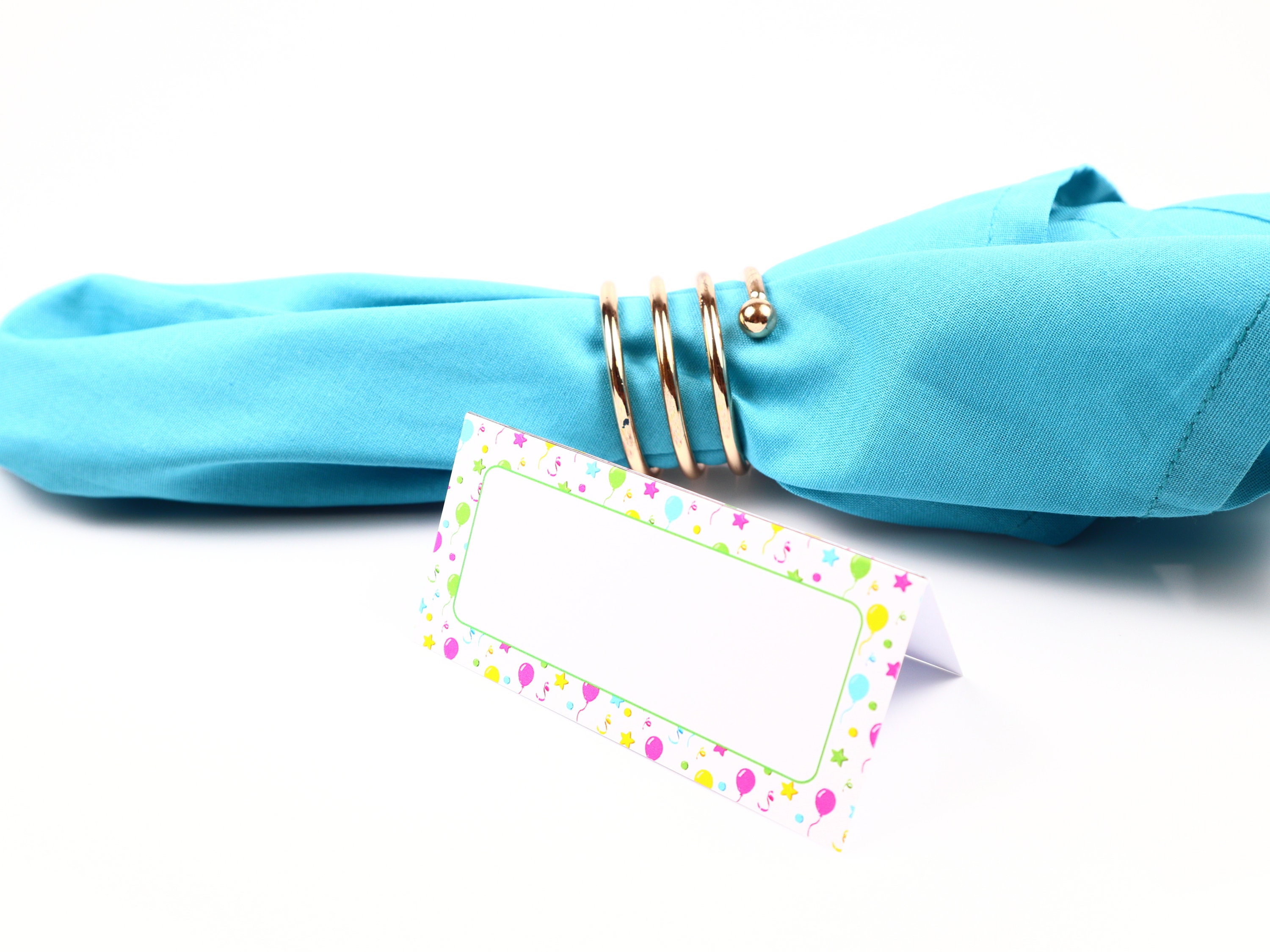 Birthday Design Name Place Card, Table Setting, Guest Seating ...