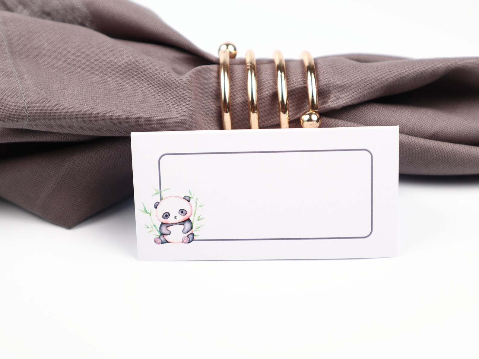 Name Place Card, Panda Table Setting, Guest Seating Arrangement, Table ...