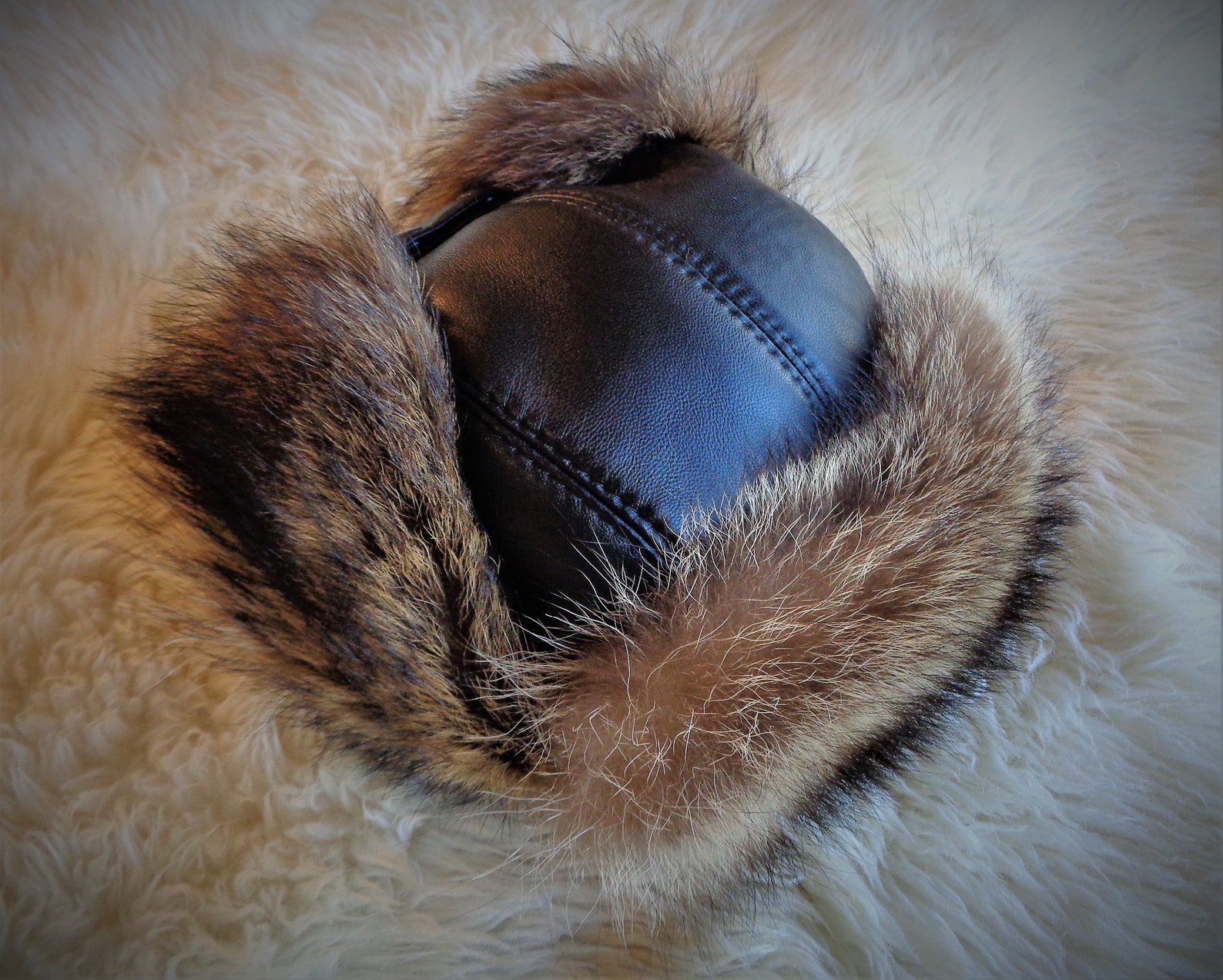 Raccoon Ushanka: sombrero de piel de hecho ruso - Etsy España