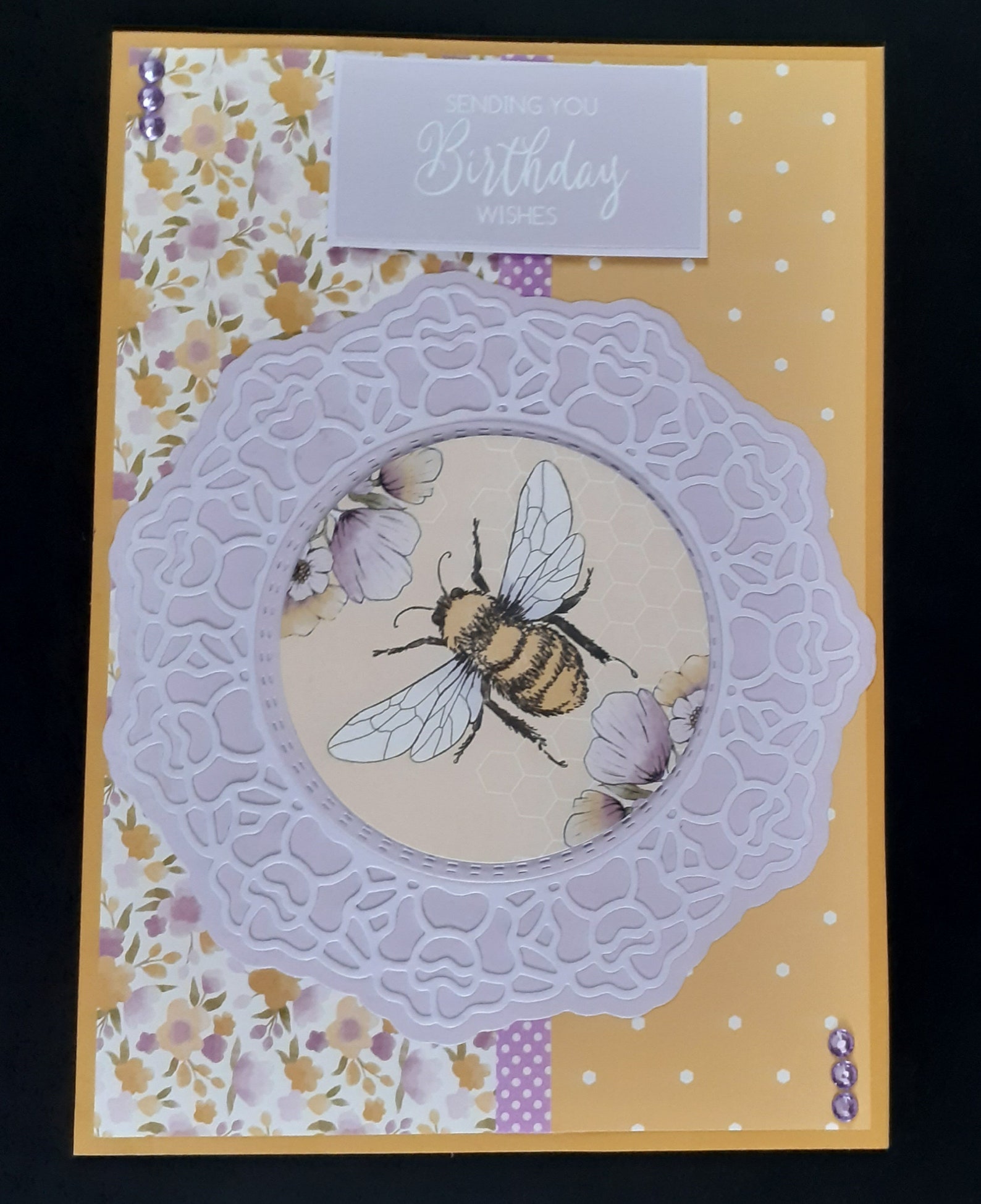 Handmade Bee Themed Birthday Card - Etsy