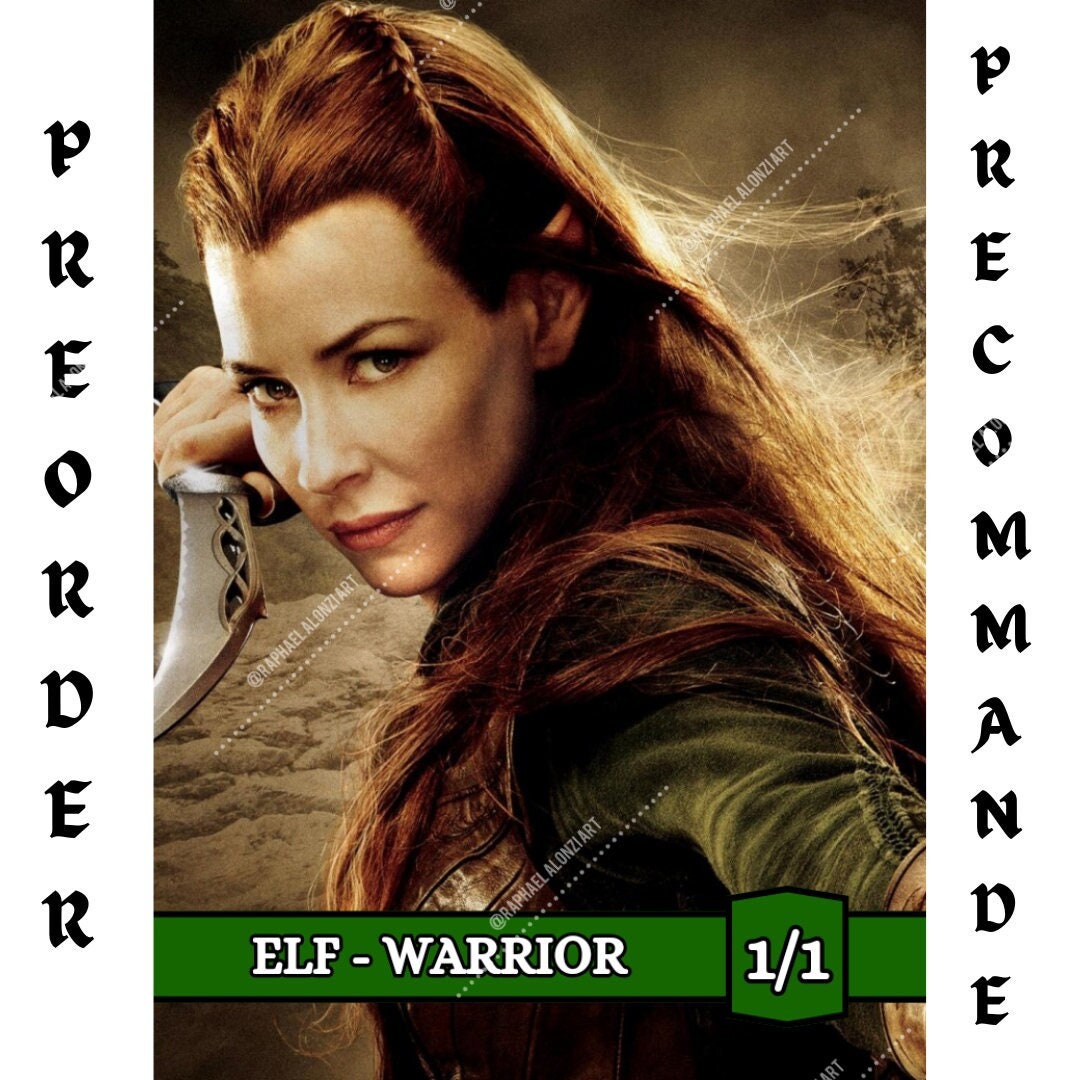 Elf Warrior Tauriel Custom Full Art Token for MTG Magic the - Etsy