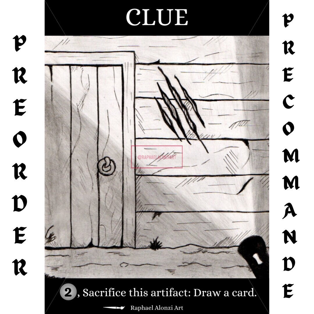 Clue Custom Token Full Art Index for MTG RAA Token - Etsy
