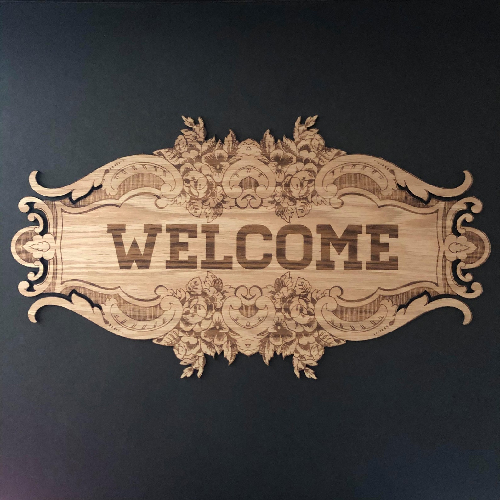 Laser Engraved Welcome Sign - Etsy