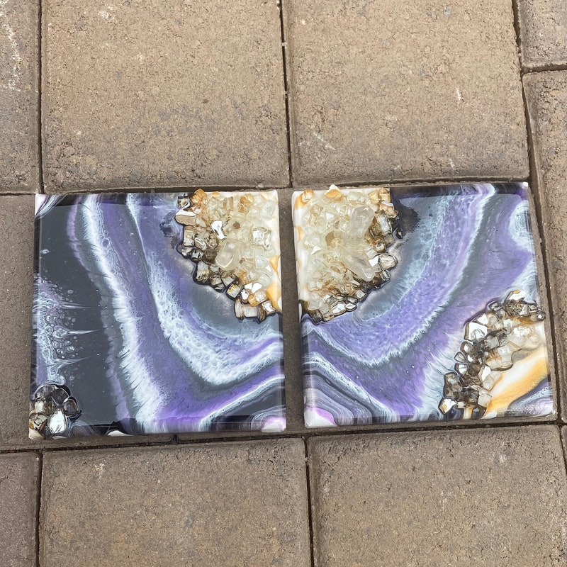 Resin Canvas Art - Etsy
