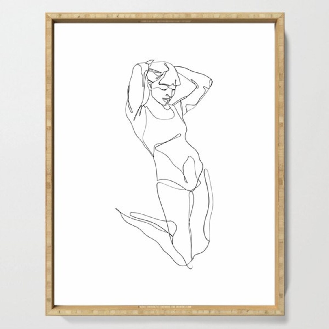 Set of 2 Prints ,body Line Printable, Female Body Line Art Print ...