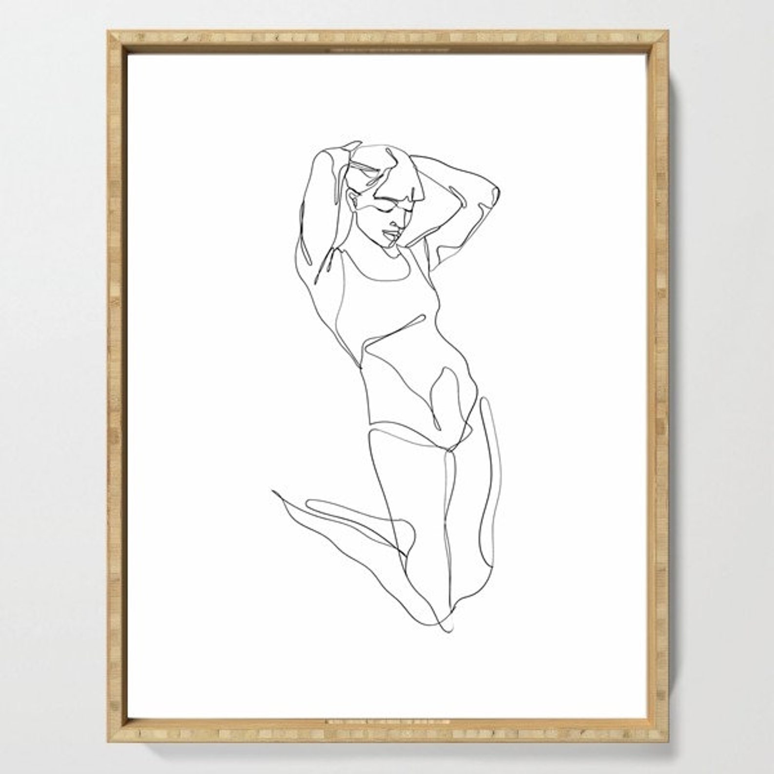 Set of 2 Prints ,body Line Printable, Female Body Line Art Print ...