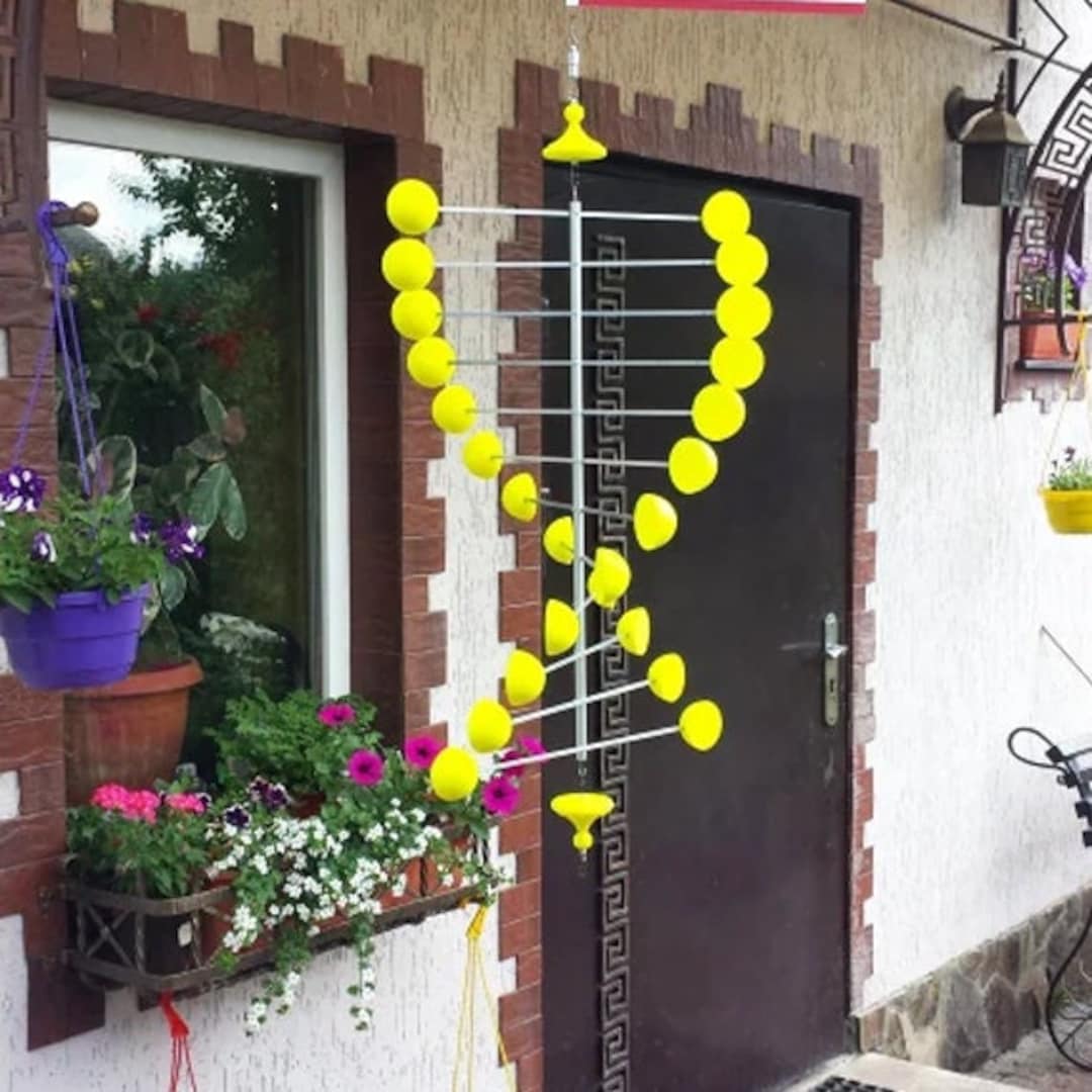 Kinetic Wind Spinner Kinetic Sculpture Hanging Spinner Art Windmill ...