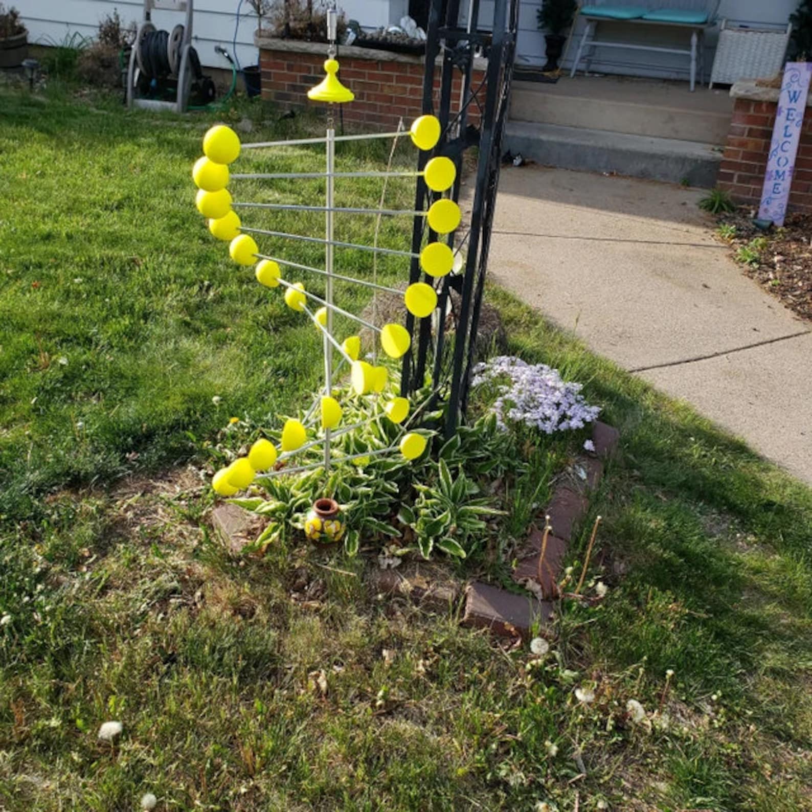 Kinetic Wind Spinner Kinetic Sculpture Hanging Spinner Art Windmill ...