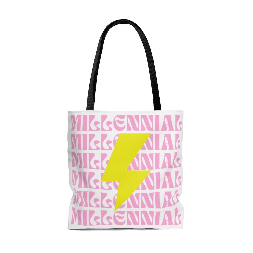 Millennial Retro Tote Bag 90s Gifts Funny Millennial - Etsy