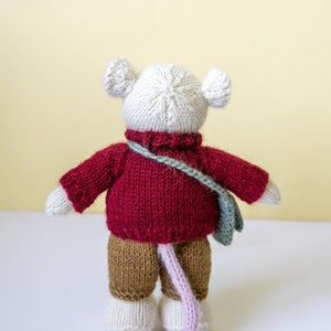 Knit Mouse Plush Animal With Clothes Soft Toy With Outfit Amigurumi ...