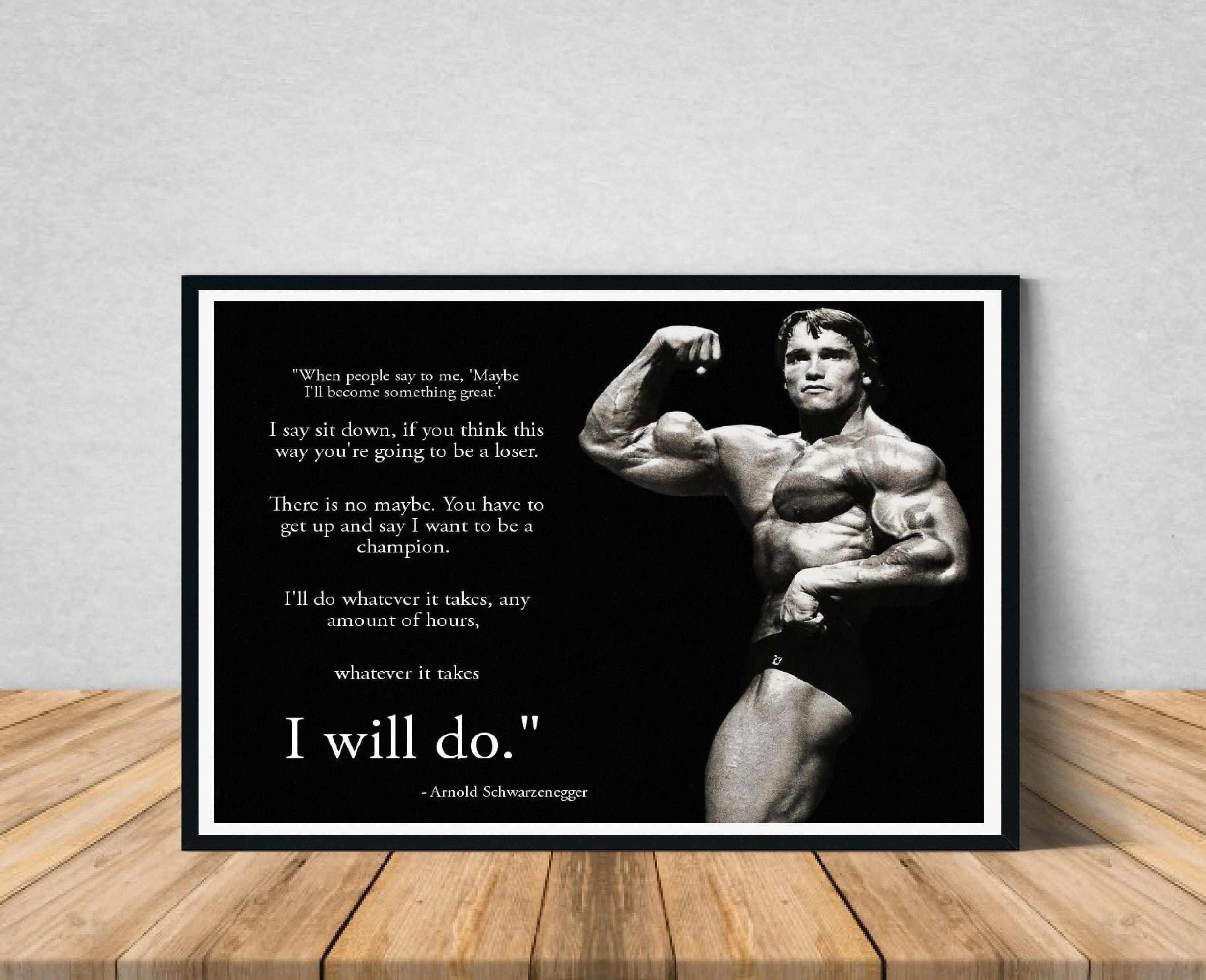 Arnold Schwarzenegger poster CONQUER 40 x 24 - feettu