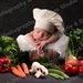 Newborn Baby Chef Digital Backdrop - Etsy