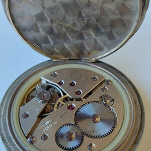 Velis Swiss Made Vintage Rail Road Pocket Watch. - Etsy