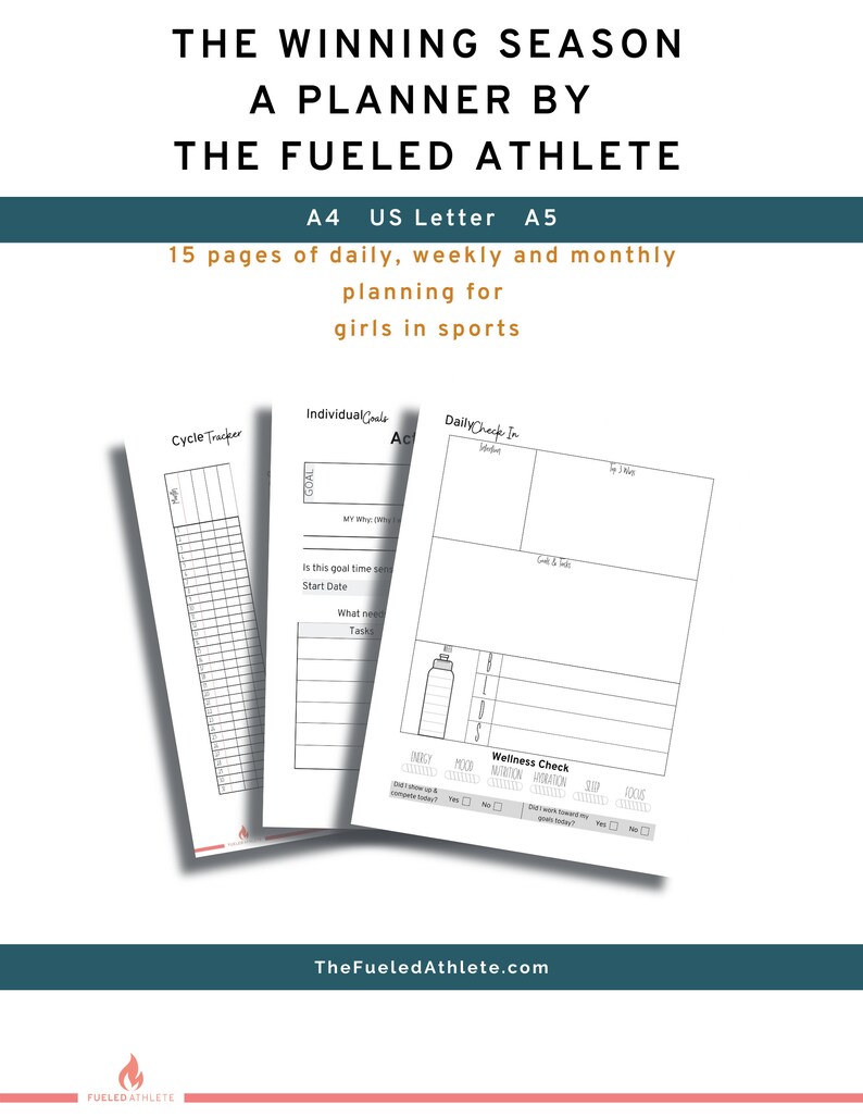 2023 Planner Printable, Student Planner, Athlete Planner, Journal, High ...