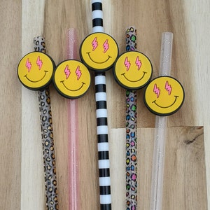 Smile Face Straw Charm | Smiley | Happy | Gift - Etsy