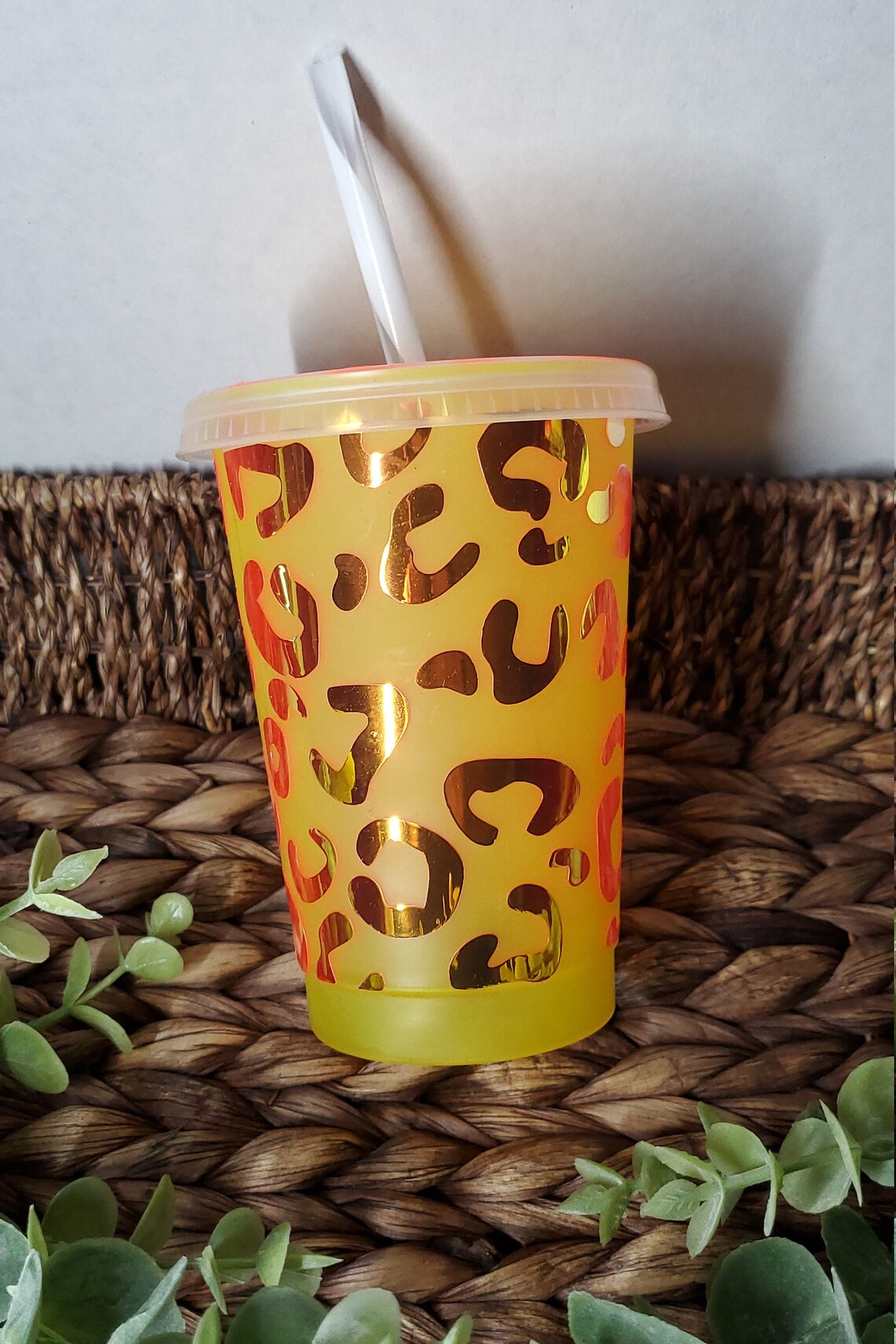 Kids Leopard Print 15.5 Ounce Color Changing Cup With - Etsy