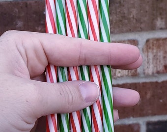 Candy Cane Straw | Etsy