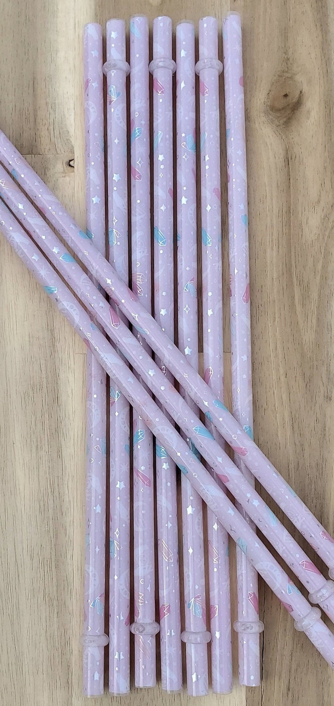 10 Inch Mystic Crystal Plastic Straw for Cold Cups | Gift | Cup ...