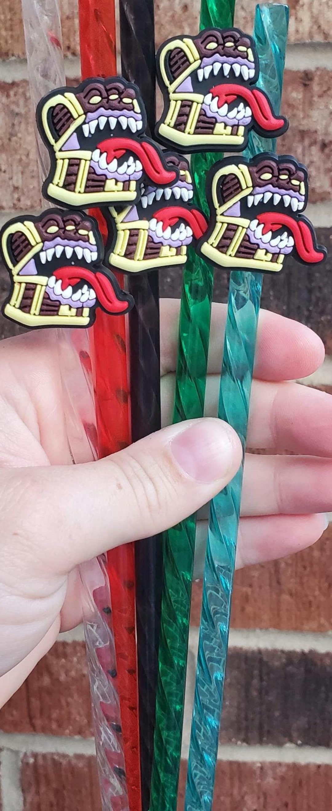Dnd Mimic Straw Charm | Role Play | Monster | Gaming | Cup Accessories ...